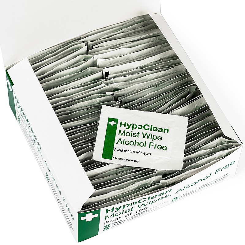 HypaClean Alcohol Free Moist Wipes (100pk) - LabWorld.co.uk